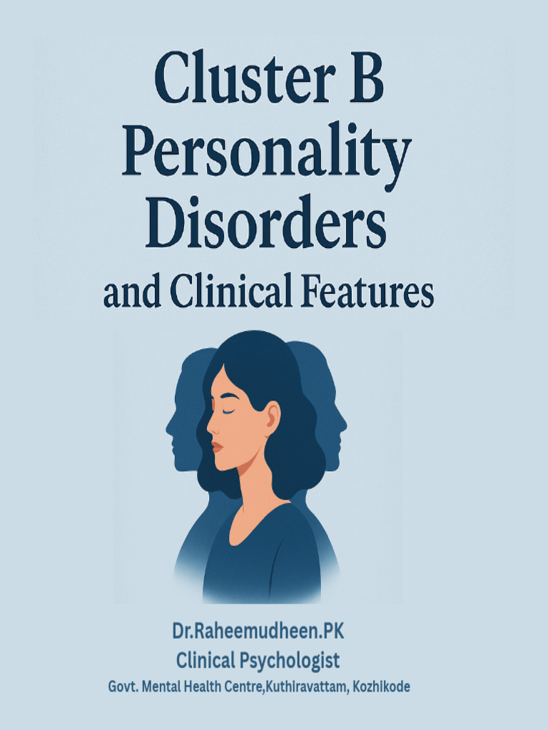 Cluster B Personality Disorders Overview | PDF