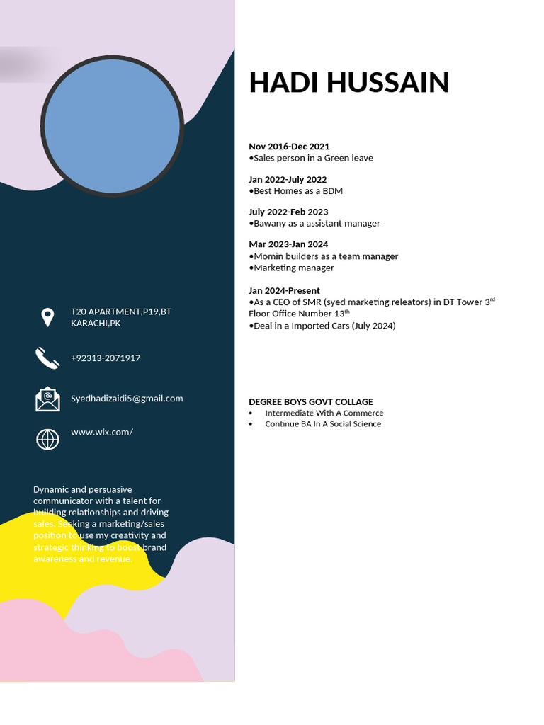 Playful Business Resume | PDF
