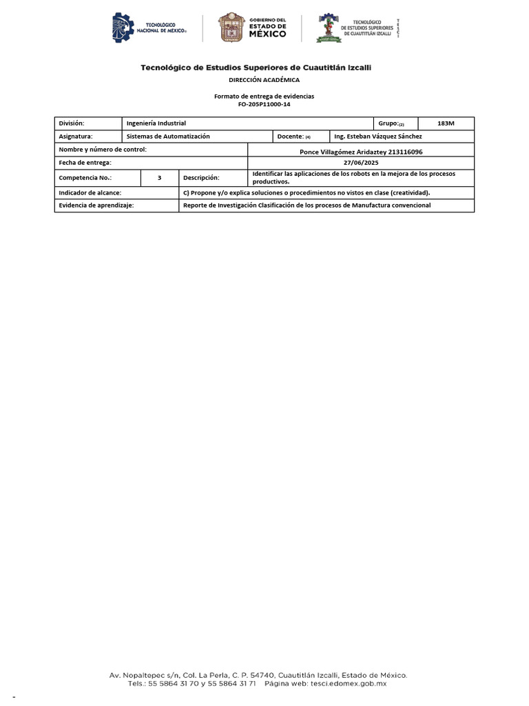 Diagrama Clasif de Proc de Manuf Conv | PDF | Ingeniería Industrial ...
