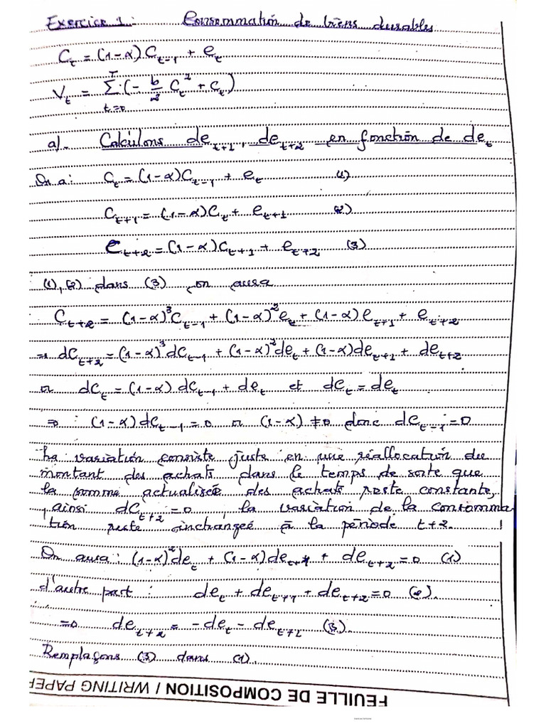 TD1 Corrigé Comportement Macro | PDF