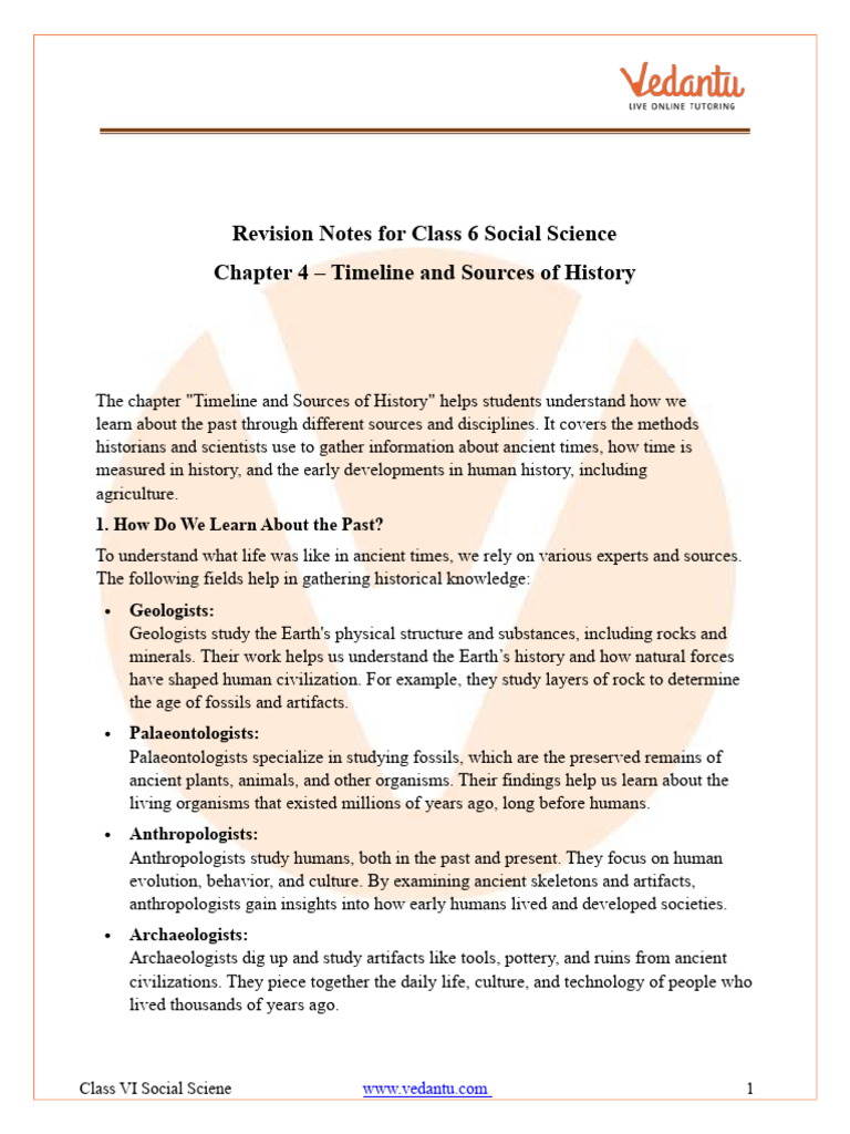 Cbse Class 6 Social Science History Chapter 4 Notes | PDF | Stone Age ...