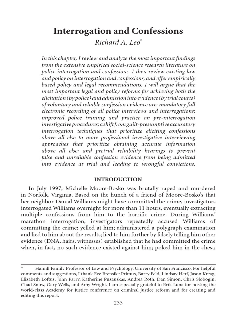 Reforming Criminal Justice Vol 2 Interrogation&Confessions | PDF ...
