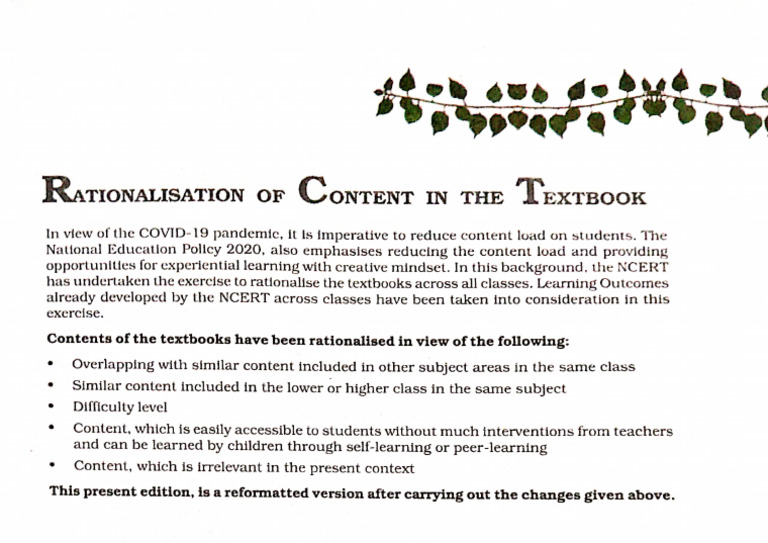 Rationalisation | PDF