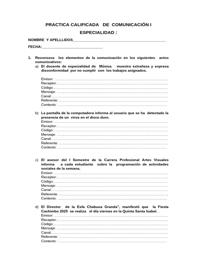 Practica 2 | PDF | Comunicación