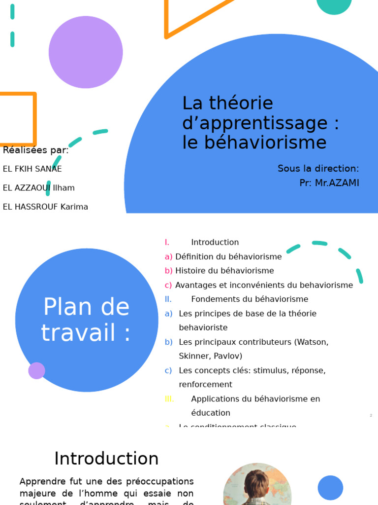 La Théorie D'apprentissage | PDF | Behaviorisme | Apprentissage