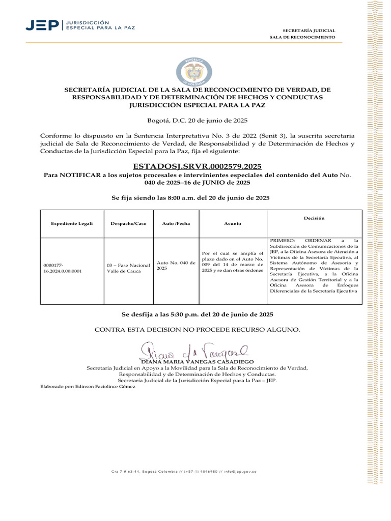 Documento - 2025-06-20T070318.716 | PDF | Justicia | Crimen y violencia