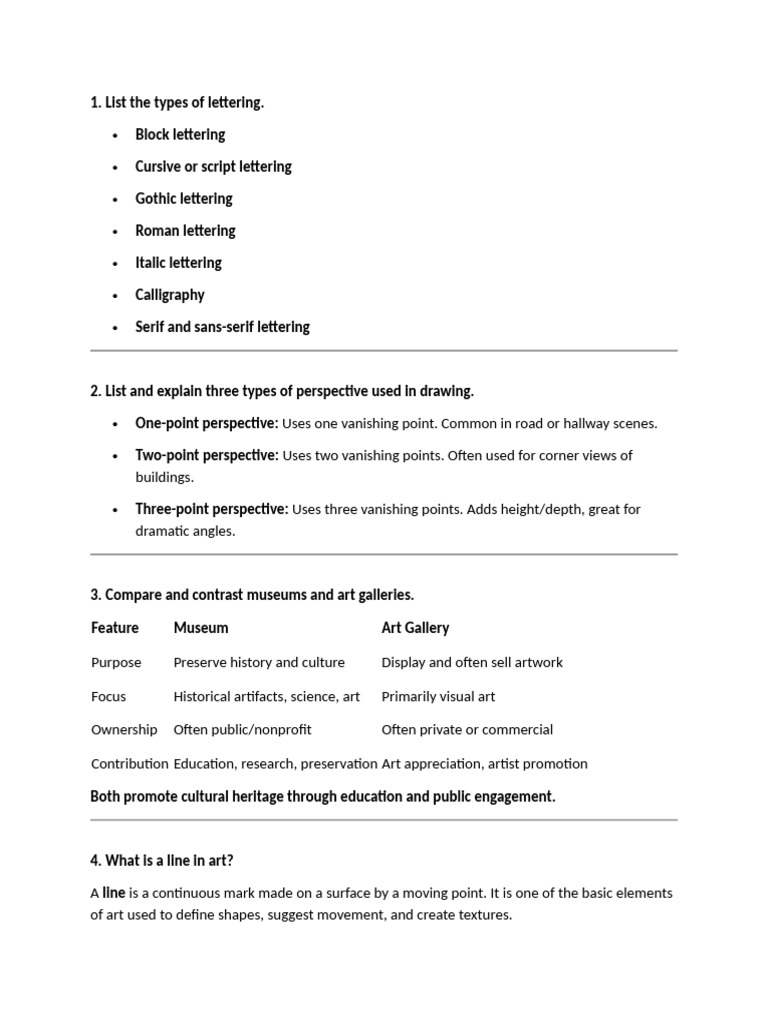 Visual Arts Revision Questions | PDF | Sculpture | Mask