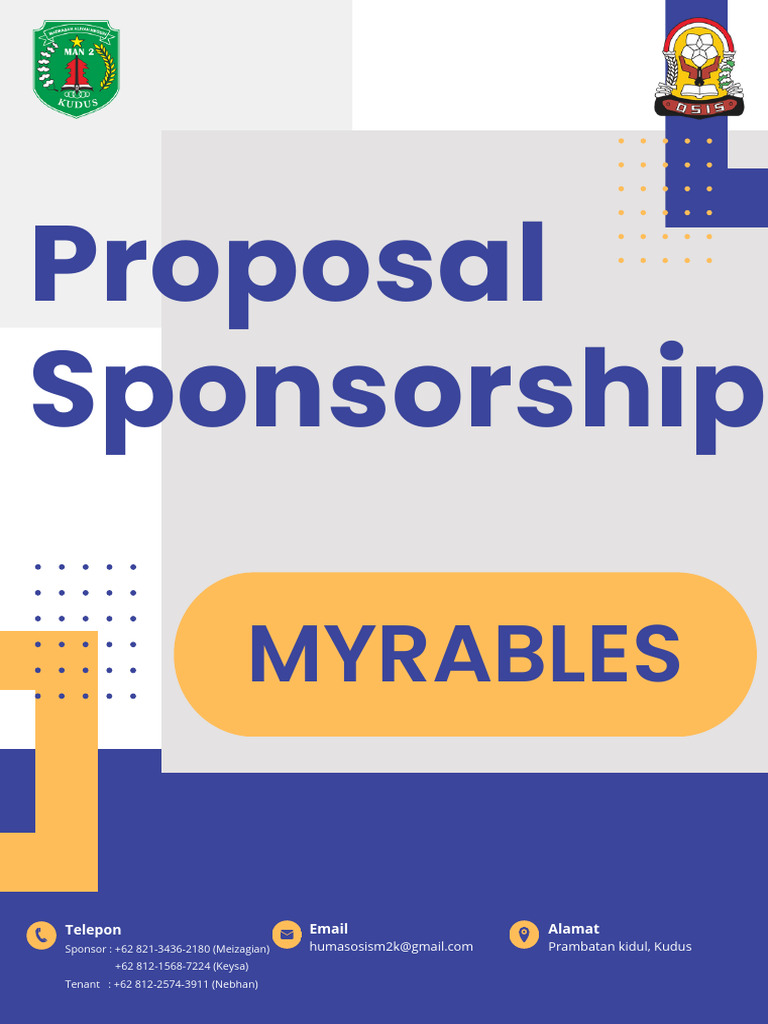 Propo Sponsor Myrables 25 | PDF