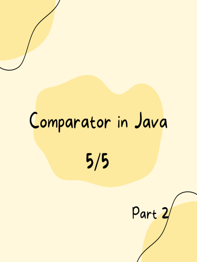 Short Quiz Byte 2 Comparator in Java 1691807746 | PDF | Computer Science | Computing