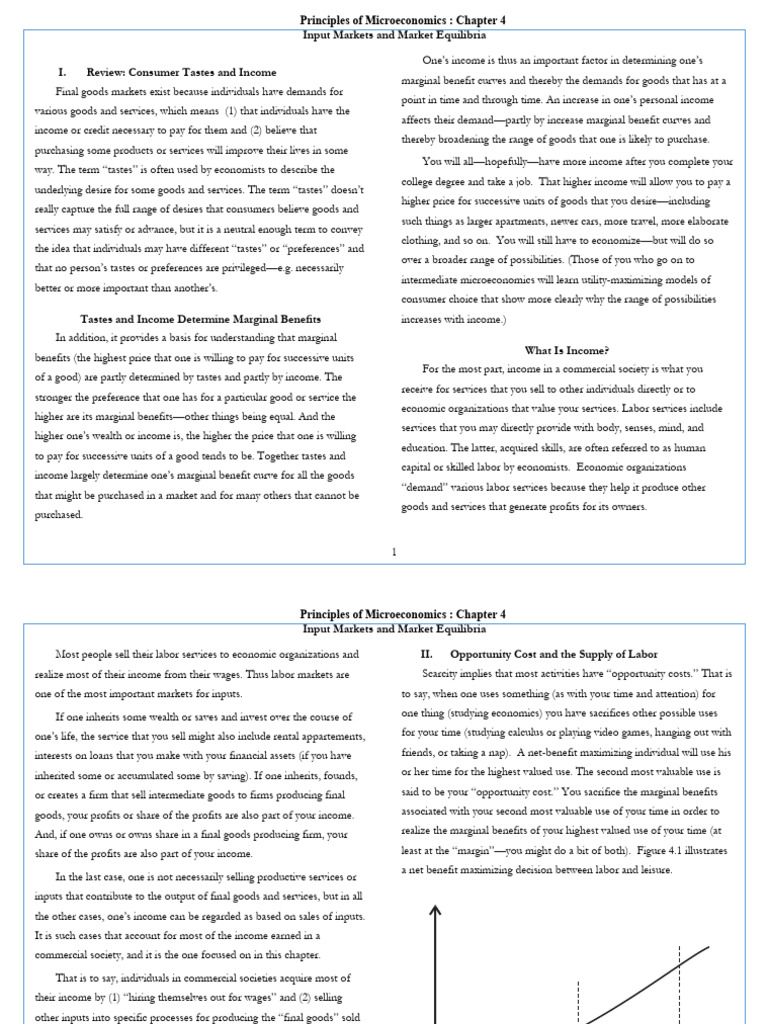 EC201HO4 (Input Markets and Equilibria) | PDF | Labour Economics ...