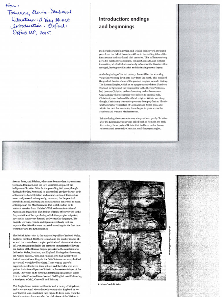 Treharne - Medieval Lit Introduction - Endings and Beginnings | PDF