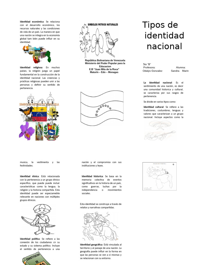 Tipos de Identidad Nacional en Venezuela | PDF | Nación | Etnicidad