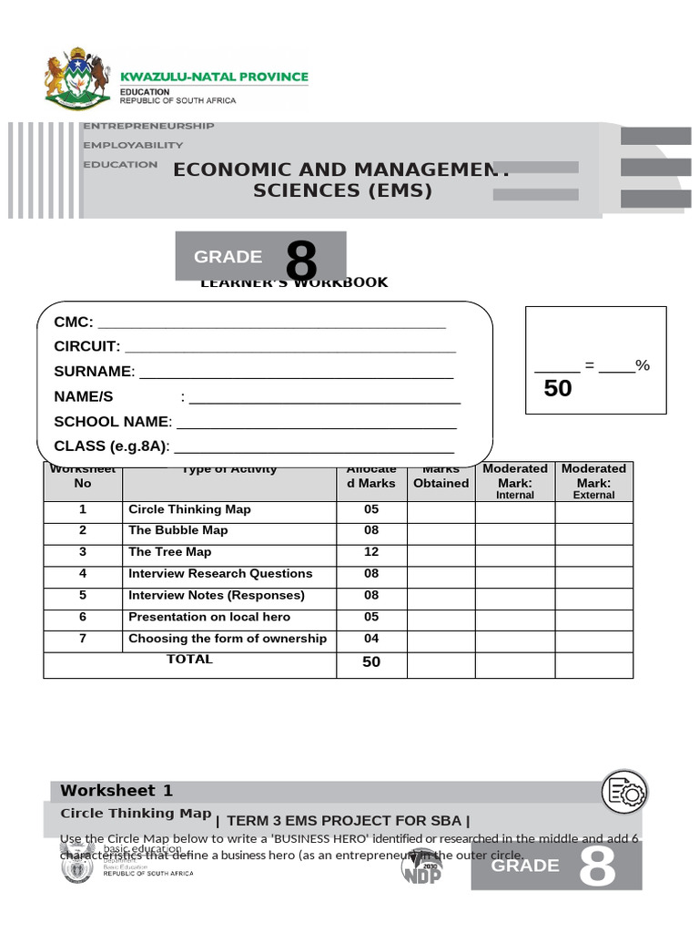 2024 Final EMS Grade 8 Term 3 - Learner Book | PDF