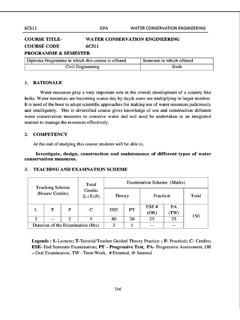 Water Conservation Engineering | PDF