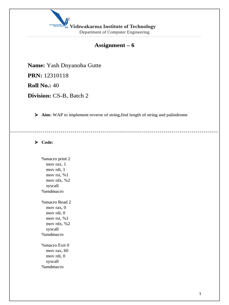 6ha9wrvke8ass 6 Yash Gutte 40 | PDF | Computing | Computer Programming