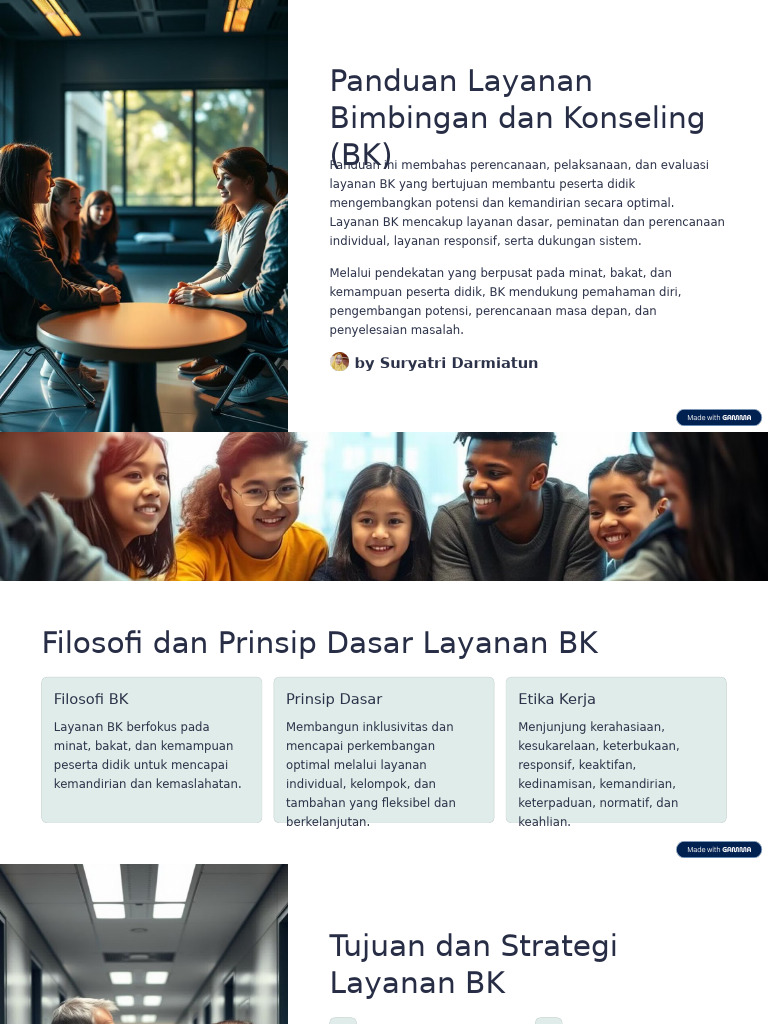 Panduan Layanan Bimbingan Dan Konseling BK | PDF