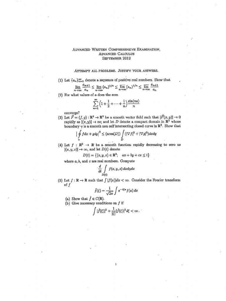 Math Written Exams Fall 2007 - Fall 2023 - Part54 | PDF
