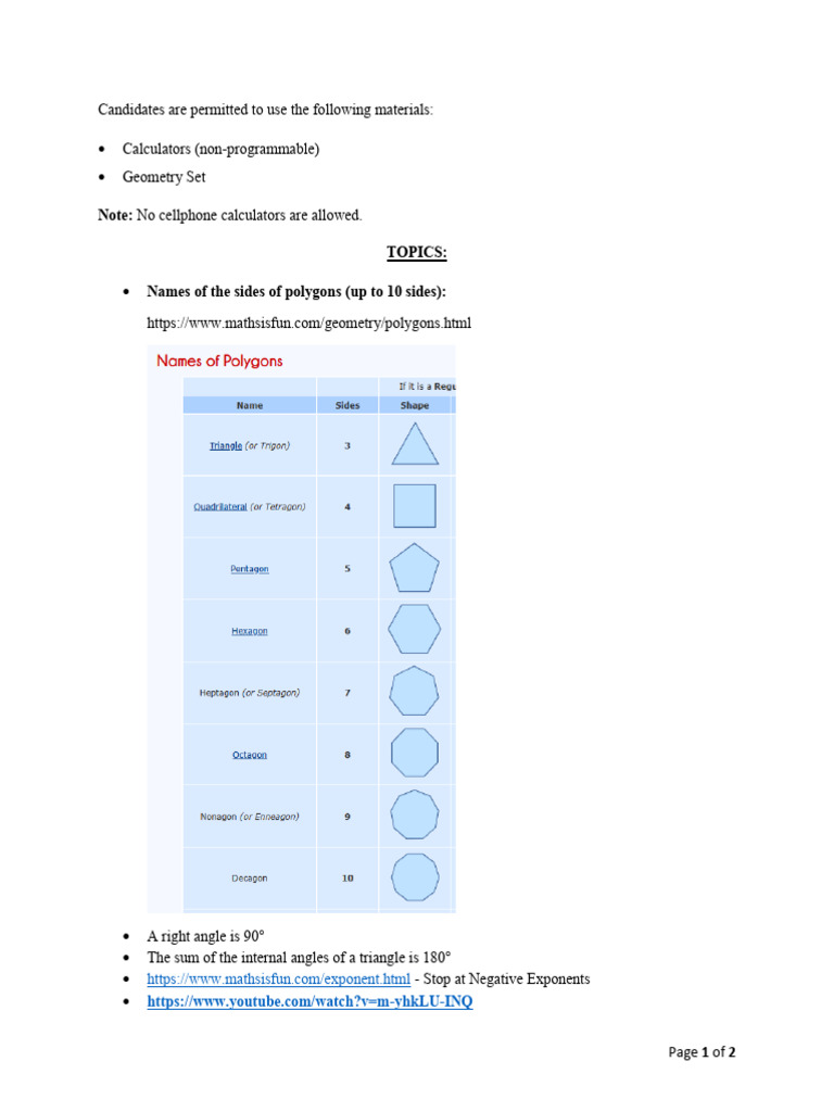 Pratice Test # 1 | PDF