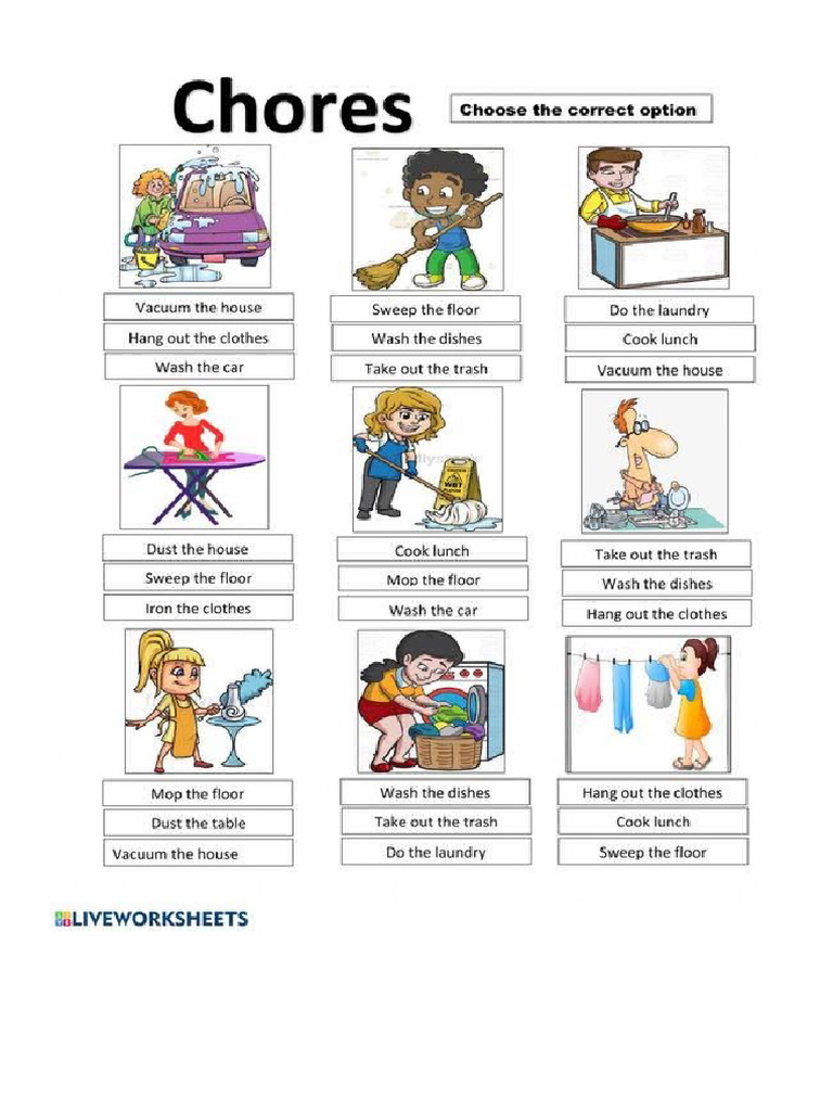 Chores Activities | PDF
