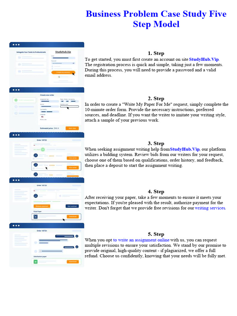 Business Problem Case Study Five Step Model | PDF | Leonardo Da Vinci