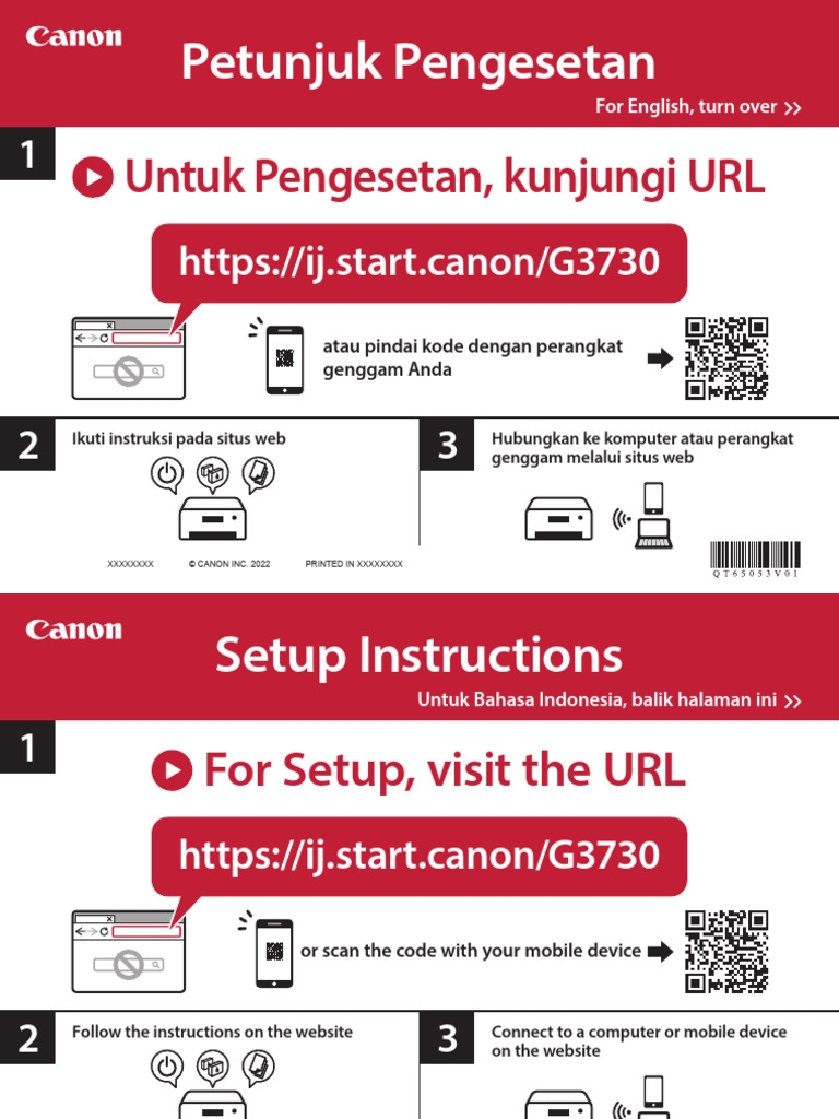 Setup Instructions G3730 A2d V1 | PDF