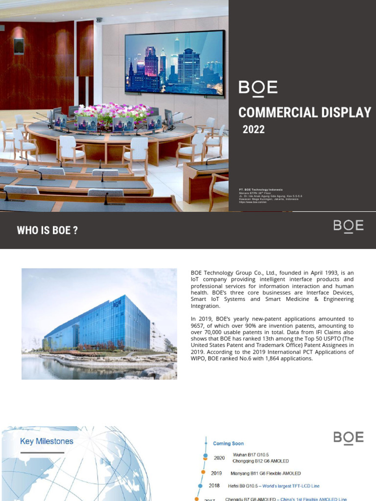 BOE Commercial Display 2022 | PDF | Computer Monitor | Display Resolution