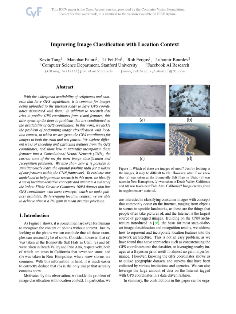 Tang Improving Image Classification ICCV 2015 Paper | PDF | Support ...