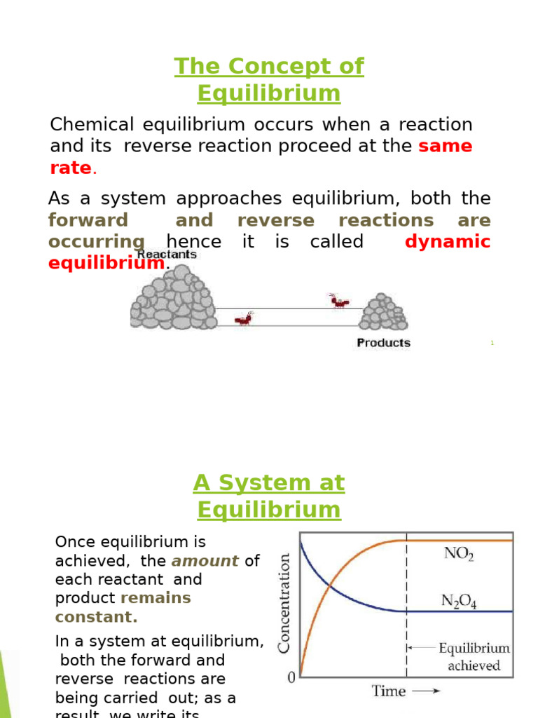 Equilibrium Part One | PDF | Chemical Equilibrium | Reaction Rate