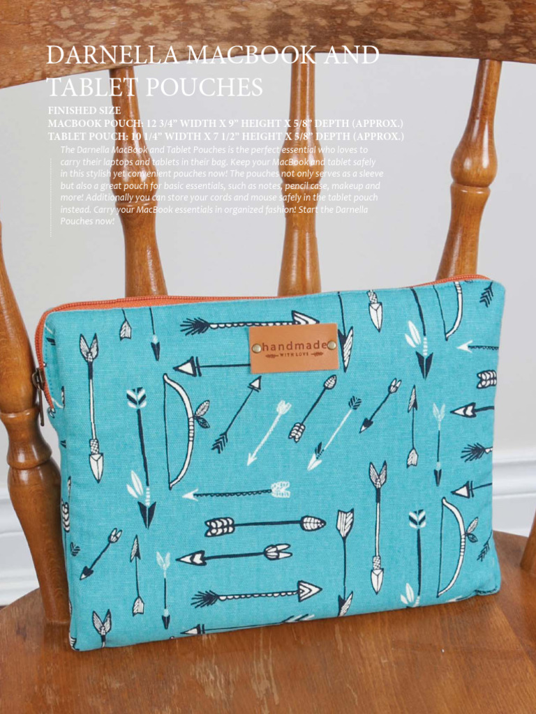 Darnella MacBook & Tablet Pouches | PDF | Seam (Sewing)