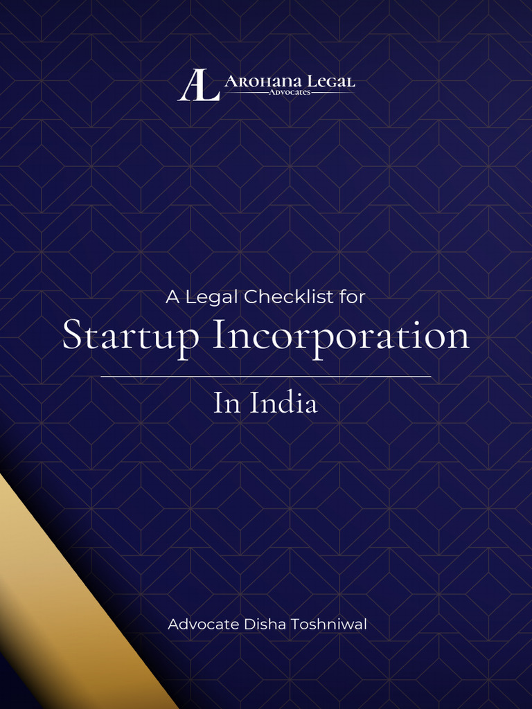 Setting Up As A Startup Incorporation Checklist 1722518441 | PDF ...