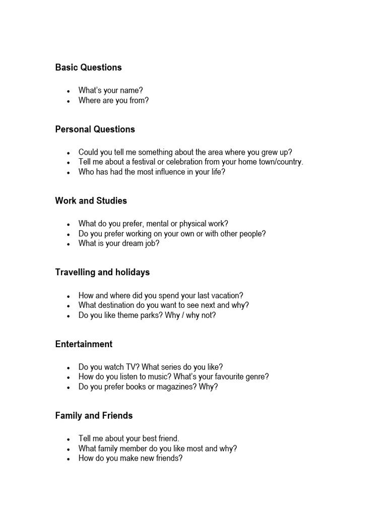 The Most Asked Questions FCE | PDF