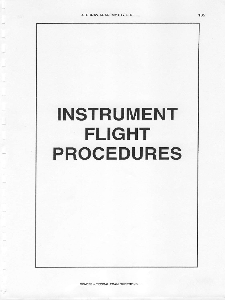 Instrument Flight Procedures | PDF | Aerospace | Wireless