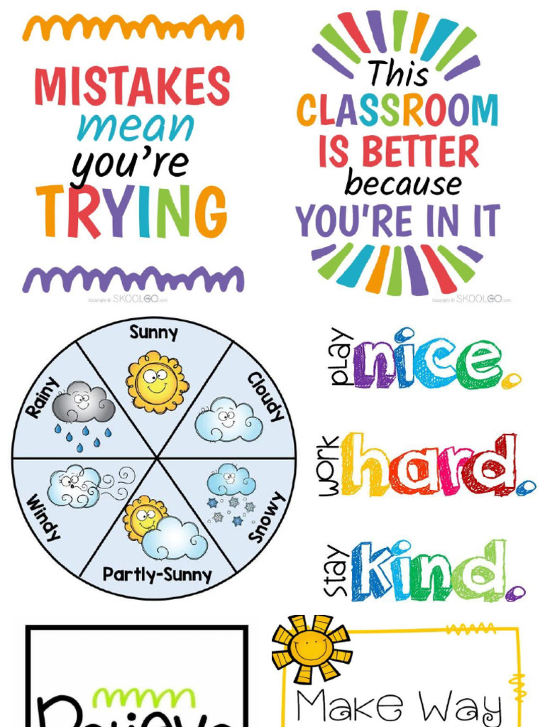 Classroom Printables | PDF