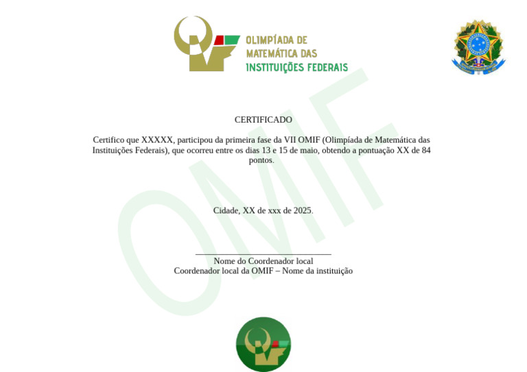 Modelo Certificado | PDF