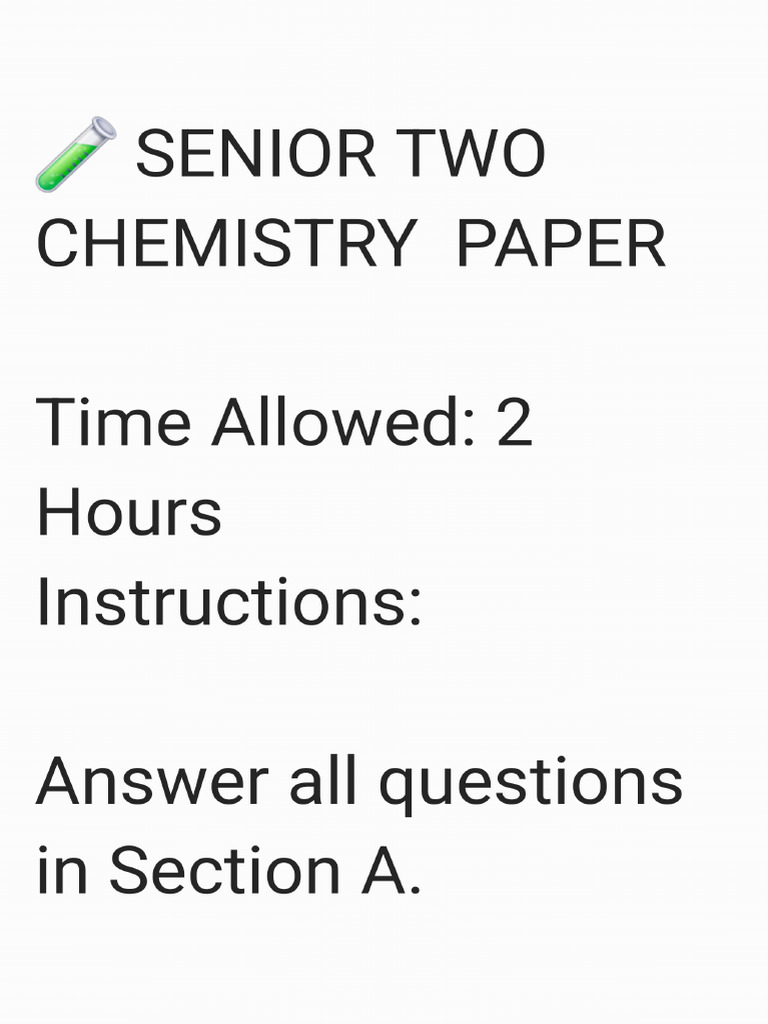 Chemistry Questions | PDF