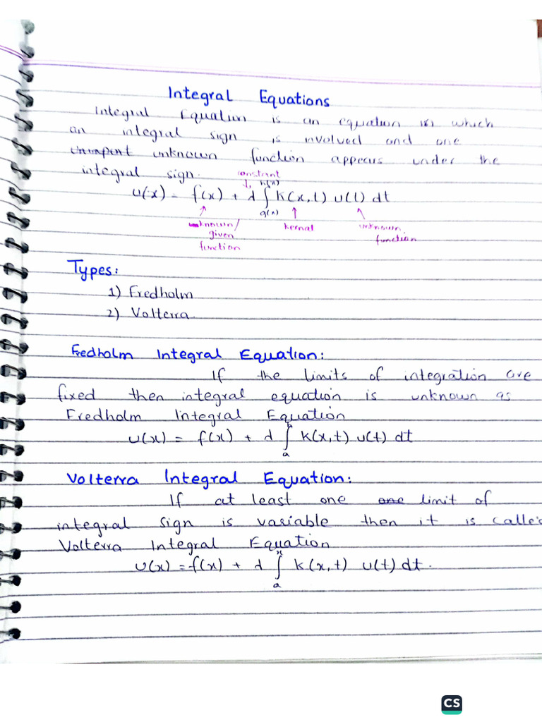 Integral Equation Mid | PDF