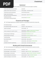 Conda Cheat Sheet 1 | PDF