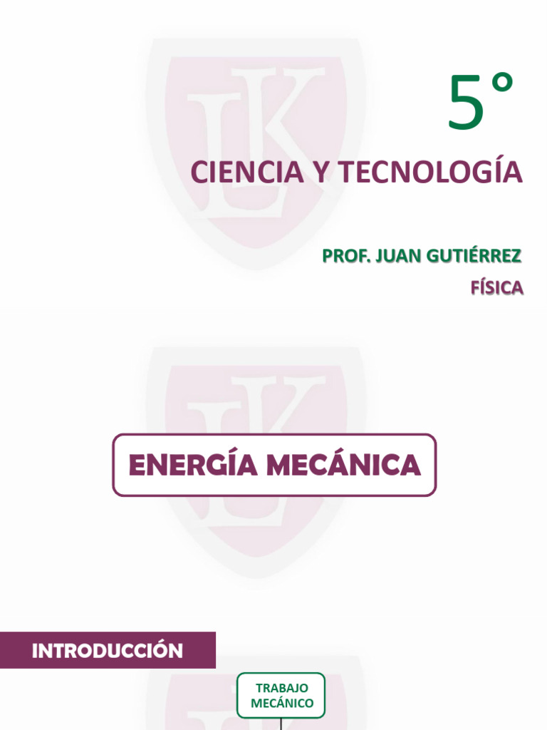 Practica de Clase - Energia Mecanica | PDF | Energía potencial | Masa