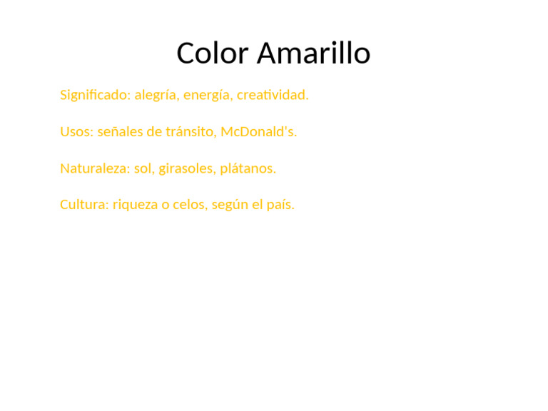Color Amarillo | PDF