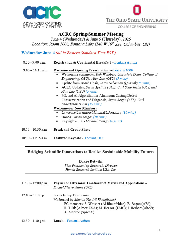 V12 Final ACRC Spring 2025 | PDF | Metals | Materials