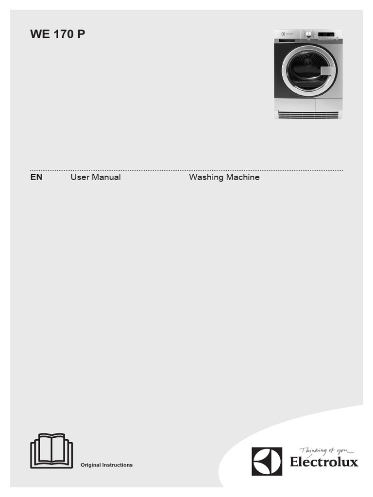 Washing Machine Electrolux WE 170 P | PDF | Ac Power Plugs And Sockets ...