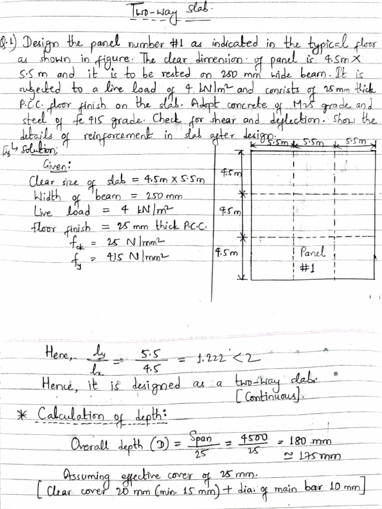 Two Way Slab | PDF