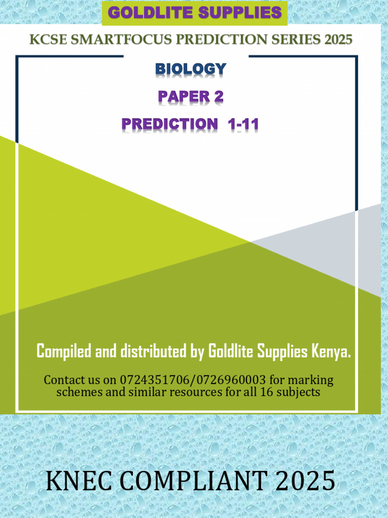 Bio Pp2 Latest Predictions 2025 | PDF | Biology