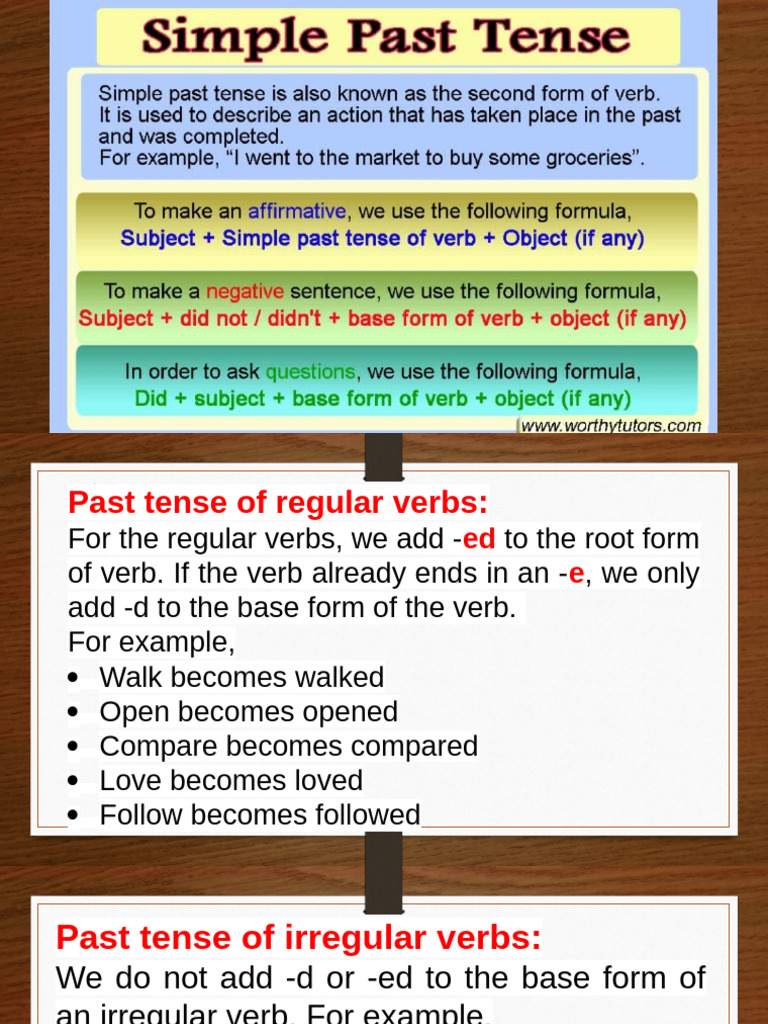 Simple Past Tense | PDF