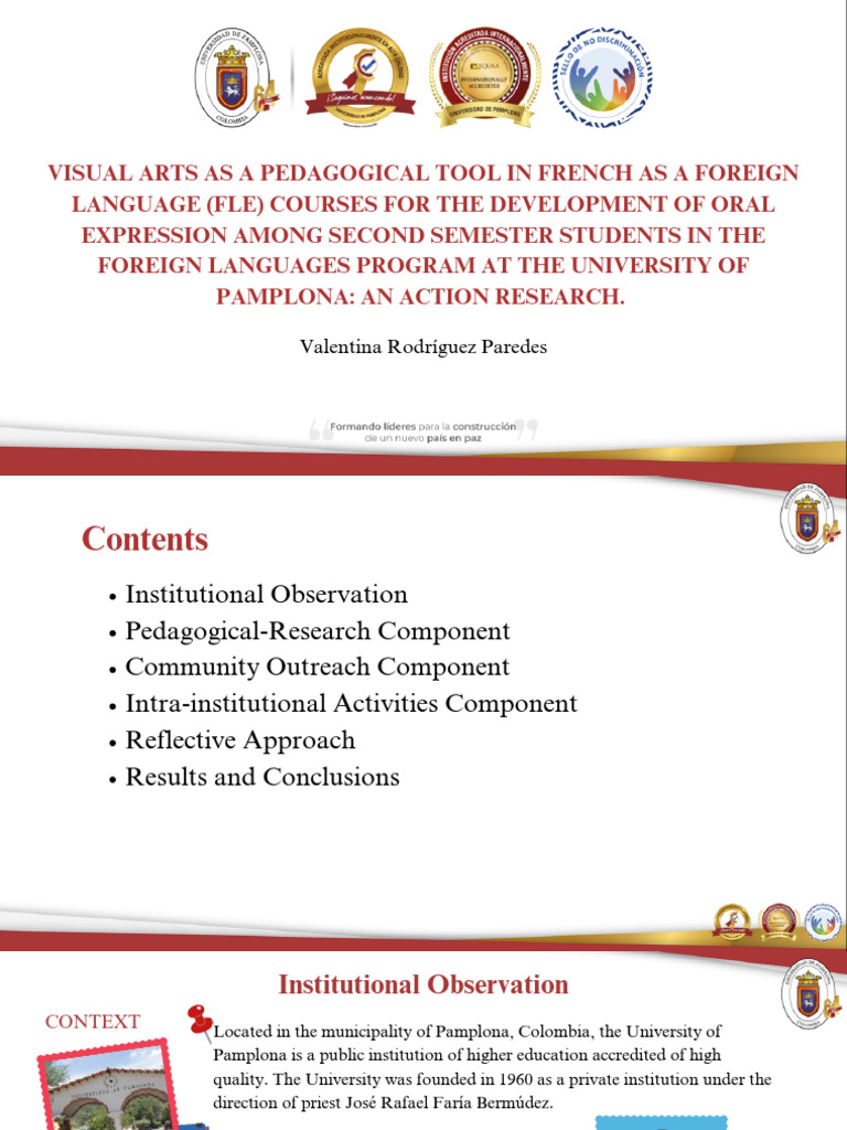 Visual Arts in FLE for Oral Skills | PDF | Pedagogy | Creativity