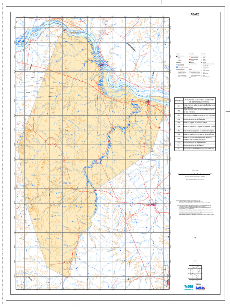Mapa Com Descritivo Atual 2900207 | PDF