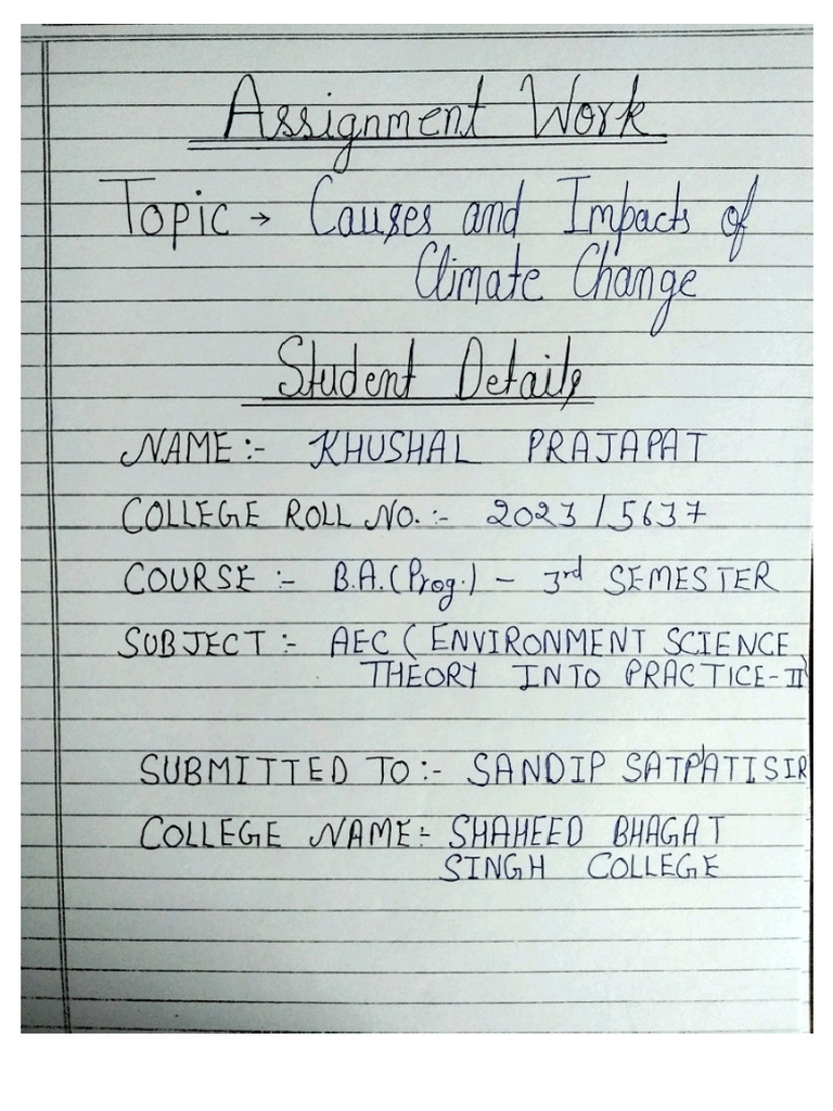 EVS Assignment | PDF