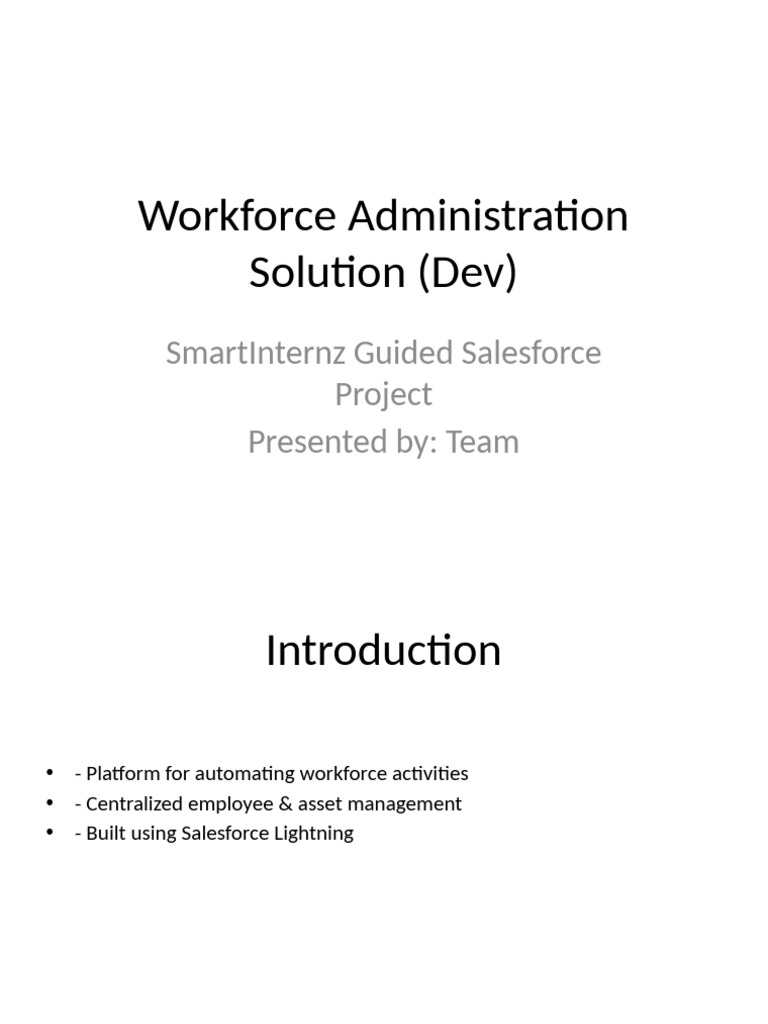 Workforce Admin Solution Enhanced Ppt Pdf Software Information