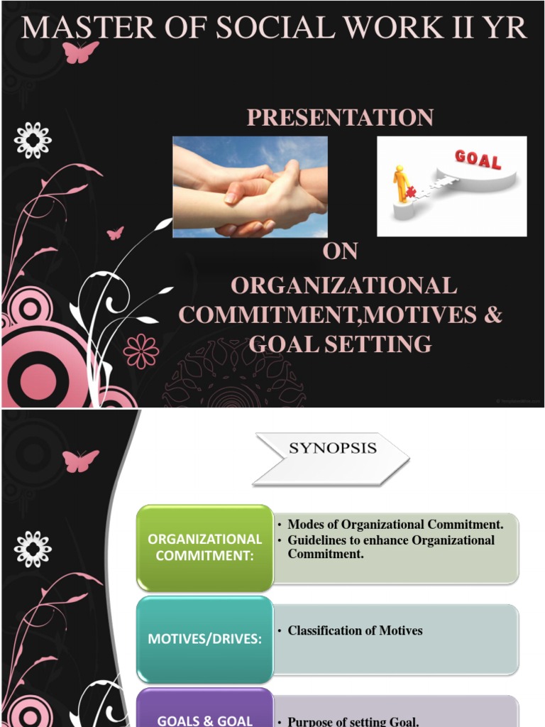 Organizational Commitment, Motives & Goal Setting | PDF | Goal Setting ...
