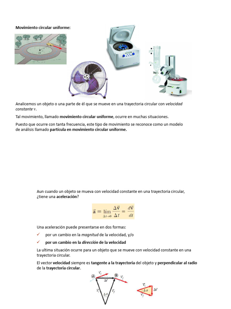 06 - Cinematica Circular | PDF | Velocidad | Aceleración